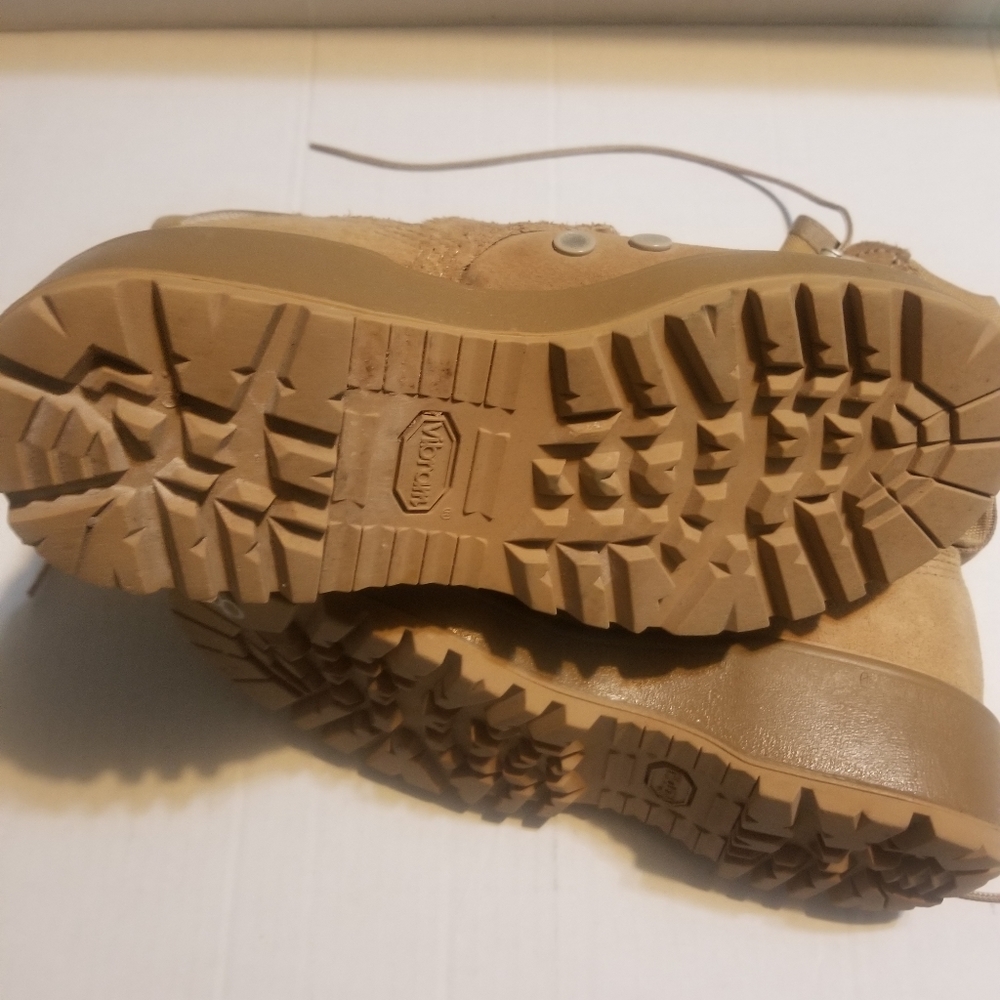 Weather" Coyote Military Vibram Combat Boots - Gem